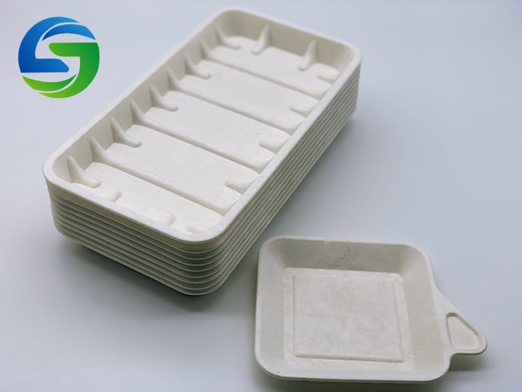 Biodegradable food trays FDA Approved Corn Starch Supermarket trays