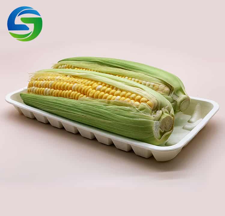 Biodegradable food trays FDA Approved Corn Starch Supermarket trays