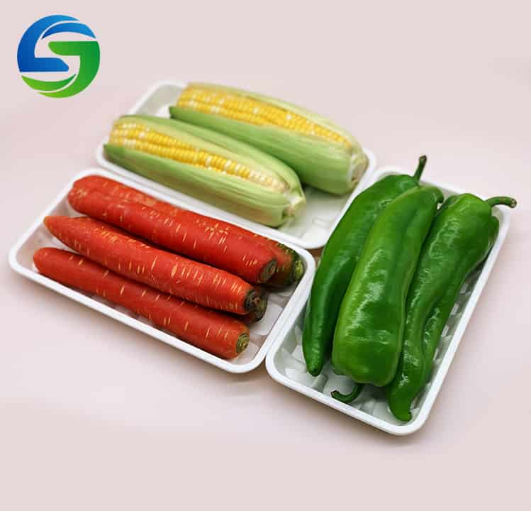 Biodegradable food trays FDA Approved Corn Starch Supermarket trays