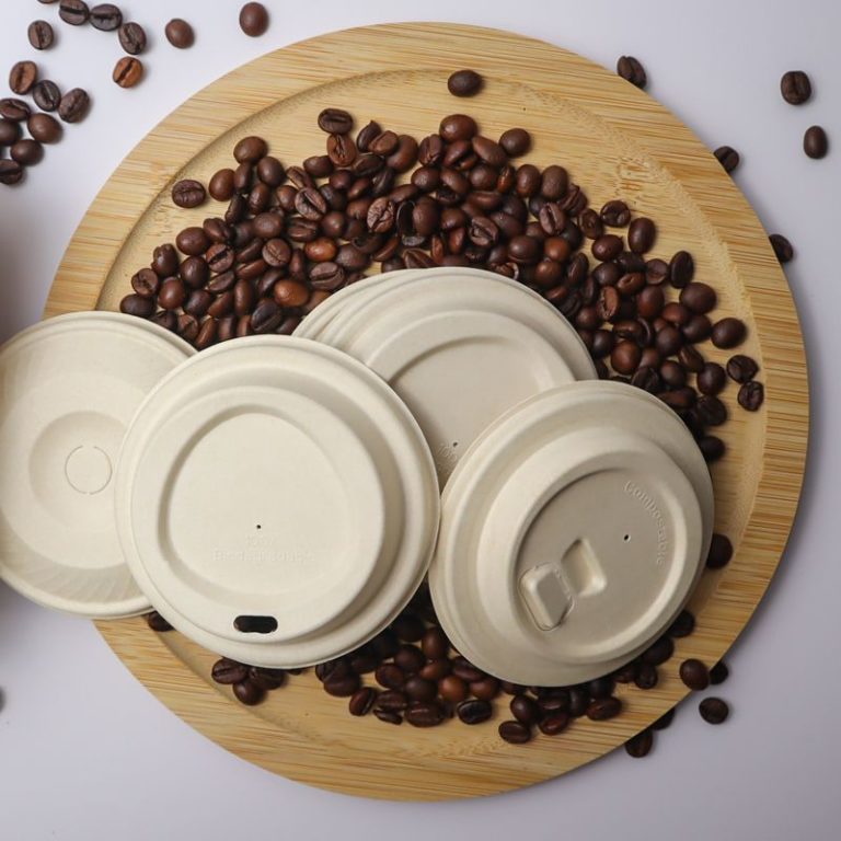 Hot Coffee Lids,Biodegradable Compostable Coffee Paper Cup Sippy Lids