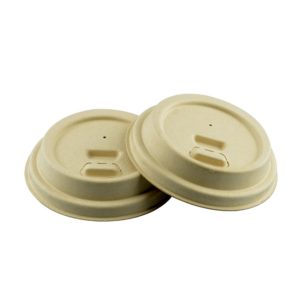 Disposable Biodegradable Bagasse Cup Lids, paper cup lids