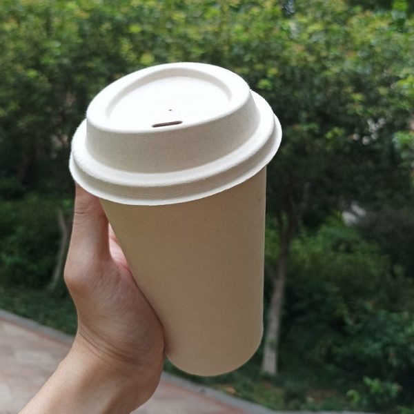 Hot Coffee Lids,Biodegradable Compostable Coffee Paper Cup Sippy Lids
