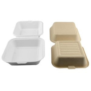 6 inch Hamburger Disposable Container ,Sugarcane Bagasse Container