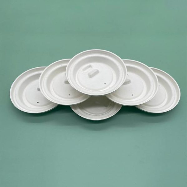 Biodegradable Sugarcane Bagasse Disposable Eco Friendly Coffee Lids