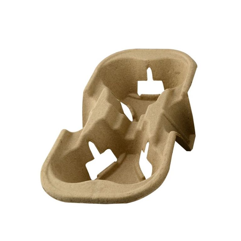 2 Cup Carrier Tray , Takeaway Coffee Cup Carrier Factory