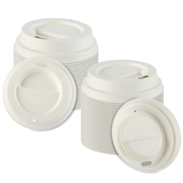 Cold lids, 8oz 12oz 16oz paper cups flat lids made from bagasse